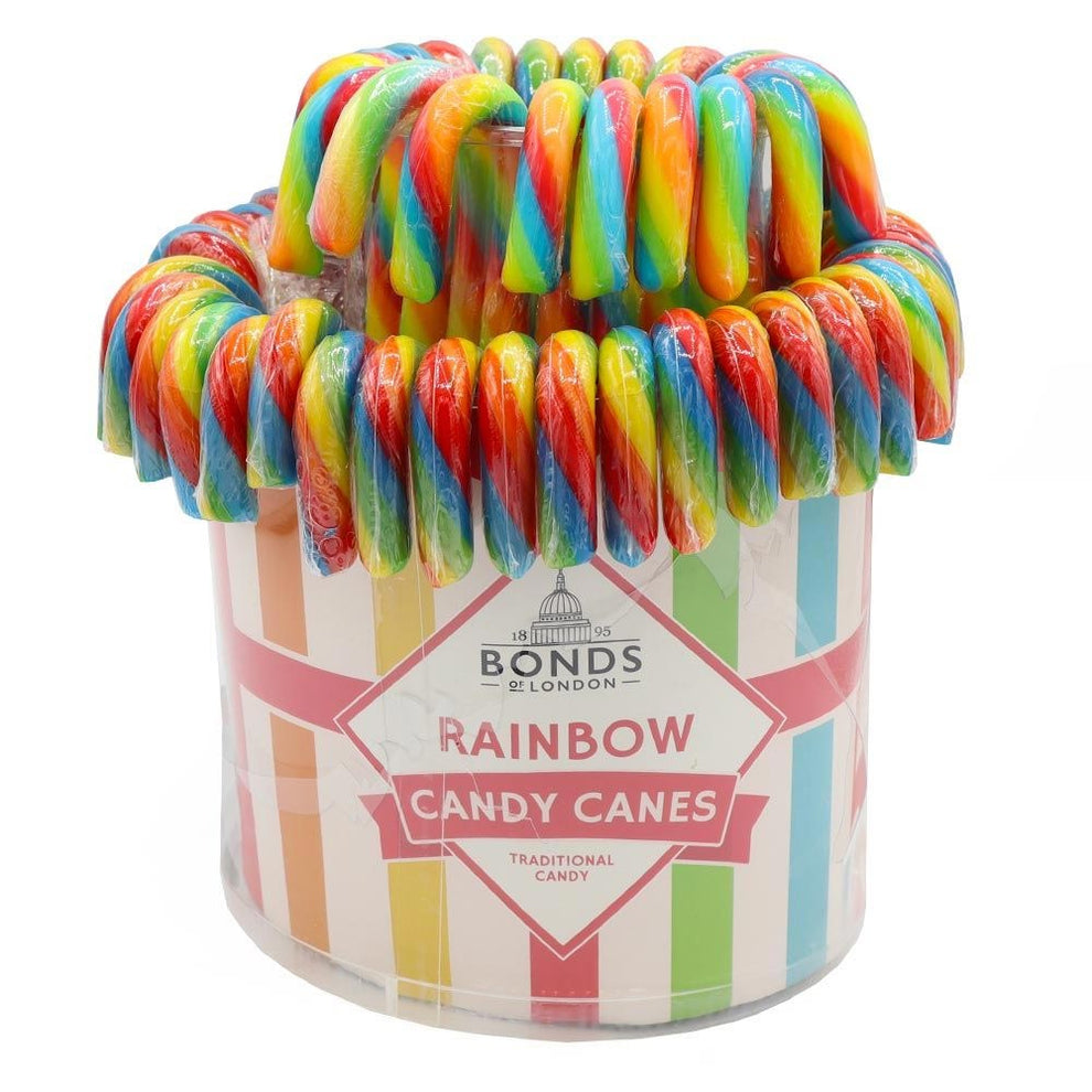 Bonds Rainbow Candy Cane Fountain 60 x 20g | Fruity Candy Canes – UK ...