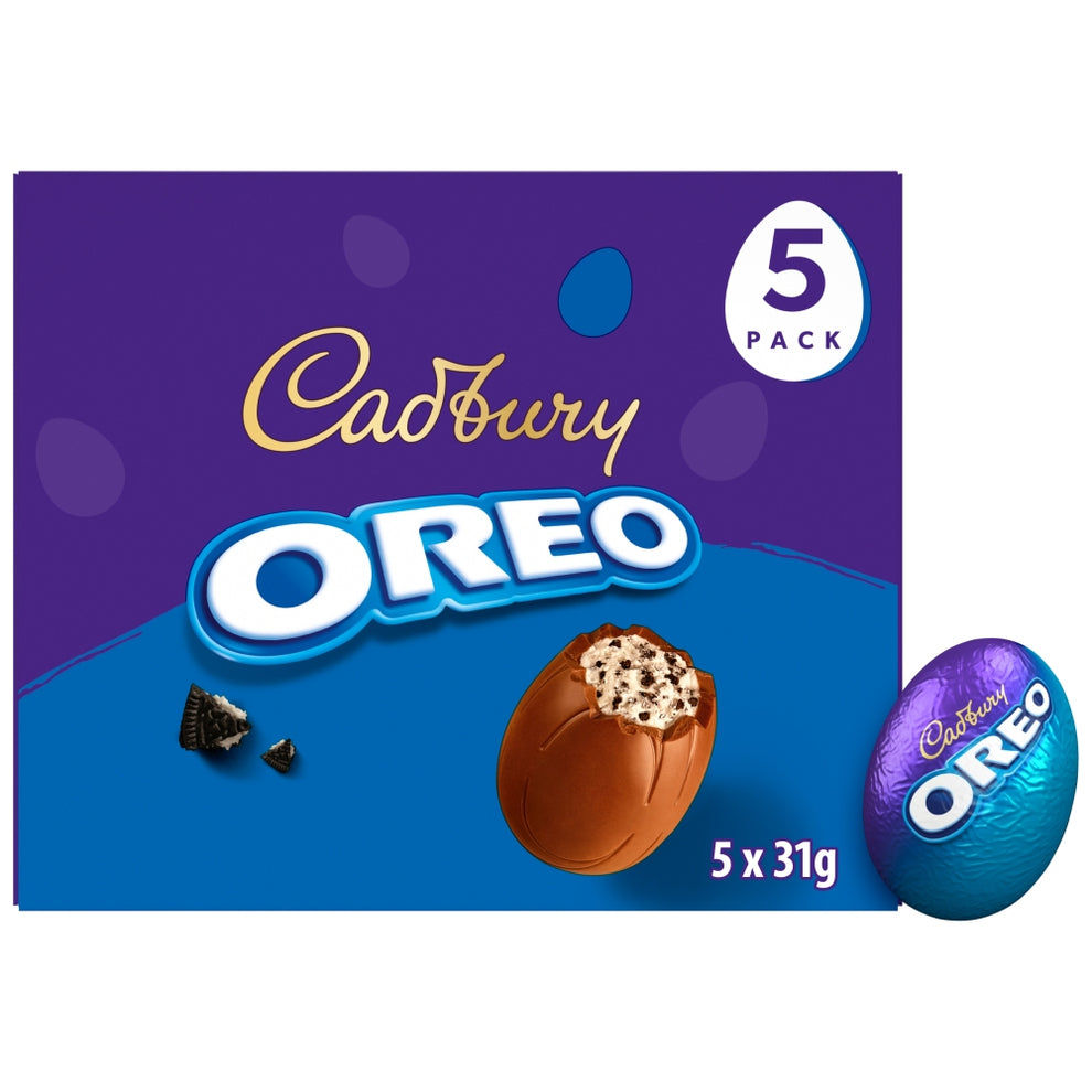 Cadbury Chocolate Oreo Eggs 5 Pack 155g | 3 Boxes Easter Treat – UK ...