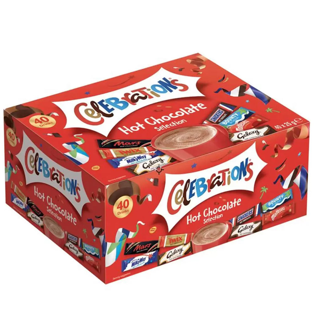 Celebrations Hot Chocolate Selection | 8 Flavours | 40 x 25g – UK Cash ...