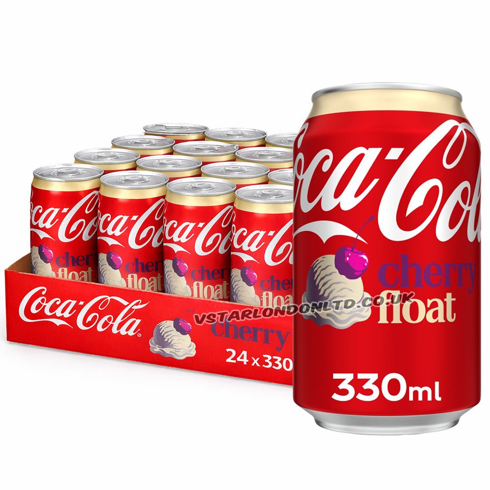 Coca-Cola Cherry Float Cans 330ml (12 & 24 Cans) – UK Cash & Carry I ...