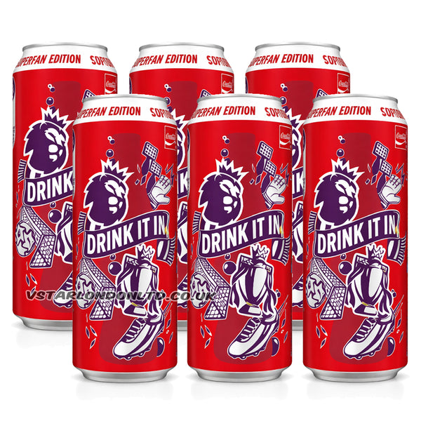 Coca-Cola 500ml Super Can (6 or 12 Cans) | Premier League Promo – UK ...