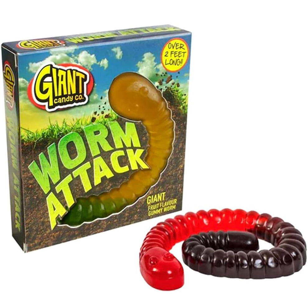 Giant Candy Co Worm Attack Box 800g | Giant Gummy Worm – UK Cash & Carry I Sweets & Chocolate I ...