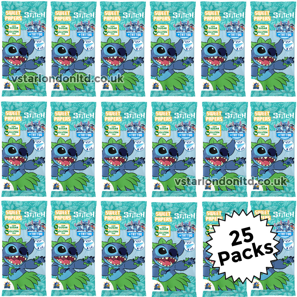 Lilo & Stitch Edible Sweet Papers with Tattoo – Low Sugar Treat – UK ...
