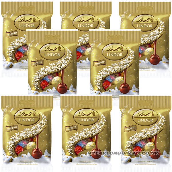 Lindt Lindor Assorted Mini Truffles Bag 80g (8 & 16 Bags) – UK Cash ...