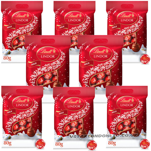 Lindt Lindor Mini Milk Chocolate Truffles 80g – Christmas Gift – UK ...