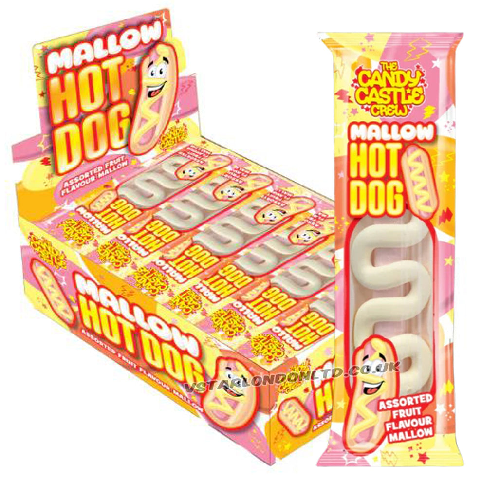 Mallow Hot Dog Candy 24 × 22g – Bulk Marshmallow Treats UK – UK Cash ...