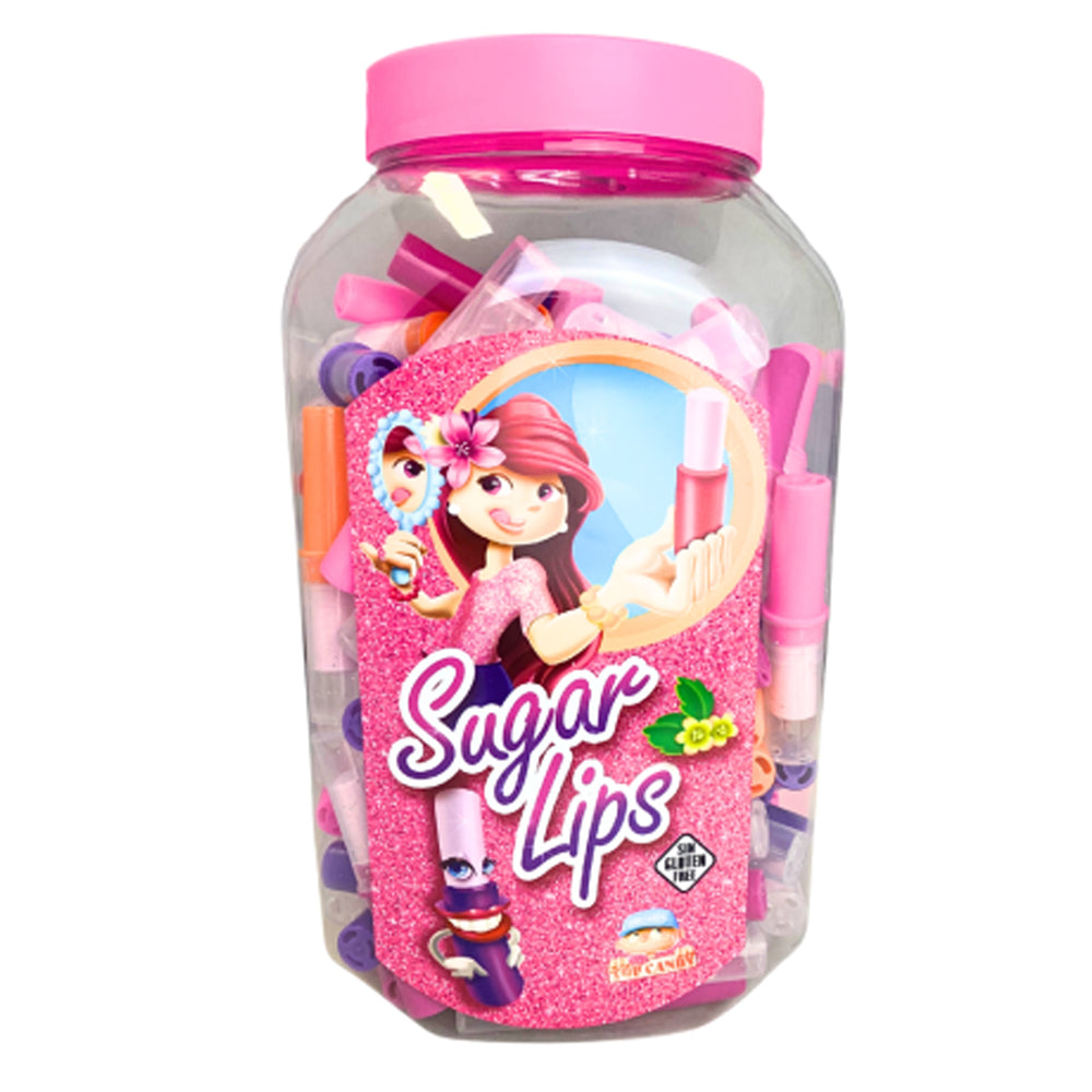Rose Sugar Lip Lipstick Candy Jar | 125 Fruity Compressed Candies – UK ...