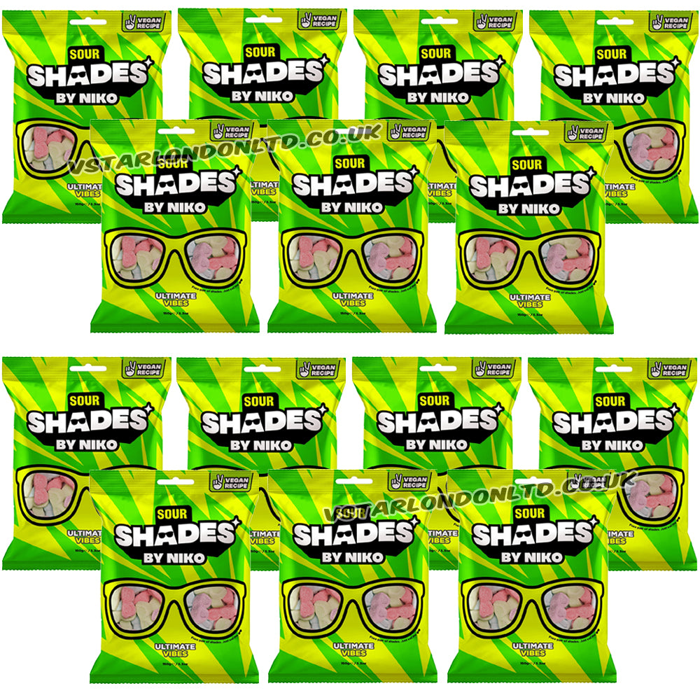Shades by Niko Sour Ultimate Vibes 150g | 9 & 18 Pack – UK Cash & Carry ...