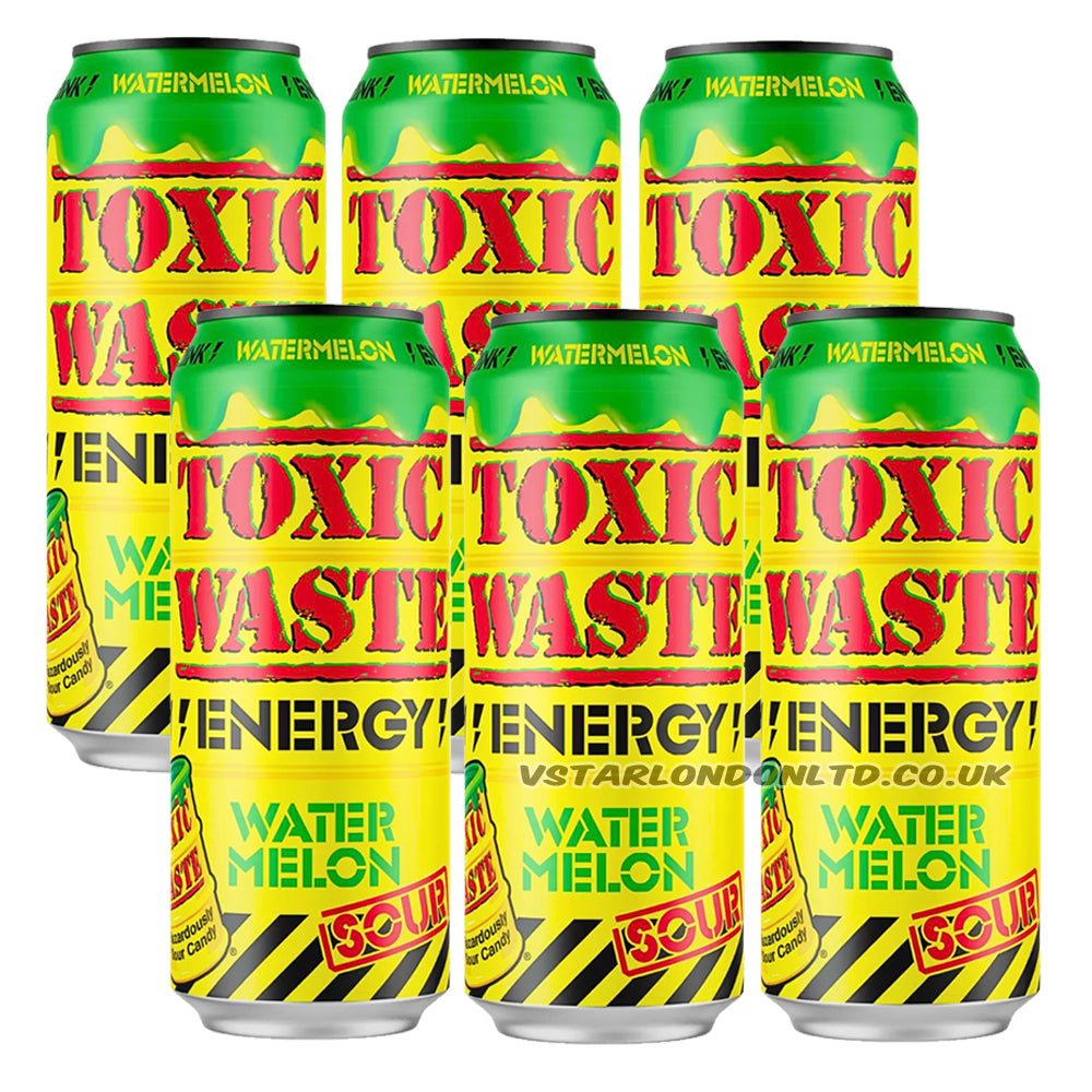 Toxic Waste Sour Watermelon Energy Drink 12 x 500ml – UK Cash & Carry I ...